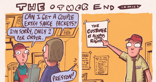 Read The Other End Comics :: the customer is always right | Tapas Community