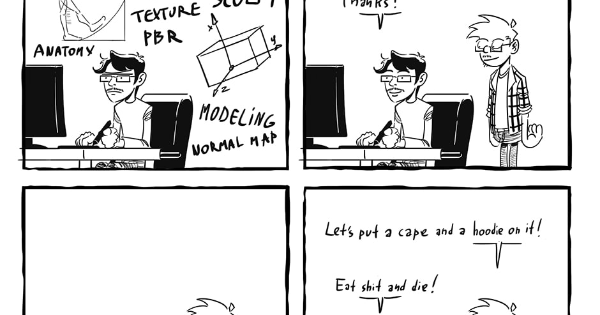 Read DevTeam Life :: Character artist | Tapas Community