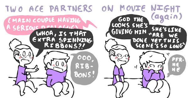 Read No one can know I don't like sex :: Two ace partners on movie night (2) | Tapas Community