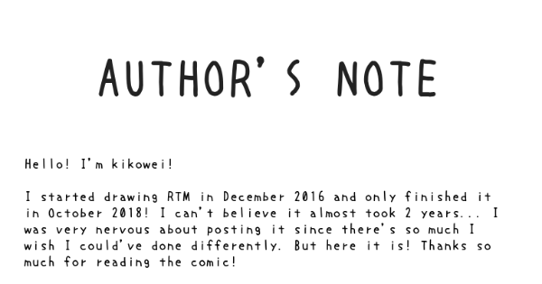 Read Reach the Moon :: Author's Note | Thank you for reading! | Tapas ...