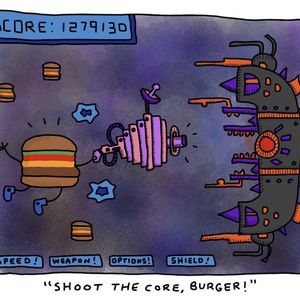 Read Burger! :: "Shoot the Core, Burger!" | Tapas Community