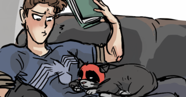 Read Ask-Spiderpool :: Deadpool Cat (A Sign Of Foreboding) | Tapas Community