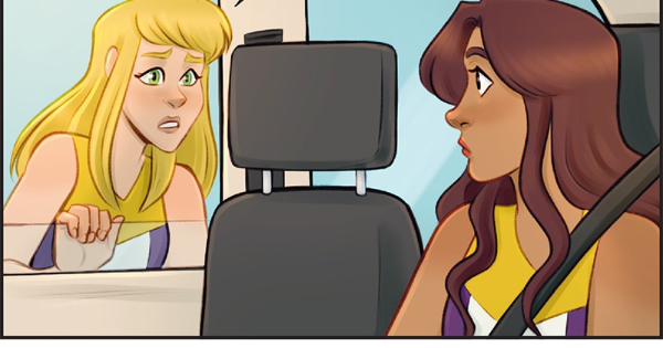 Read Slice of Life [GL] :: Ch. 33: Carpool (2/2) | Tapas Comics